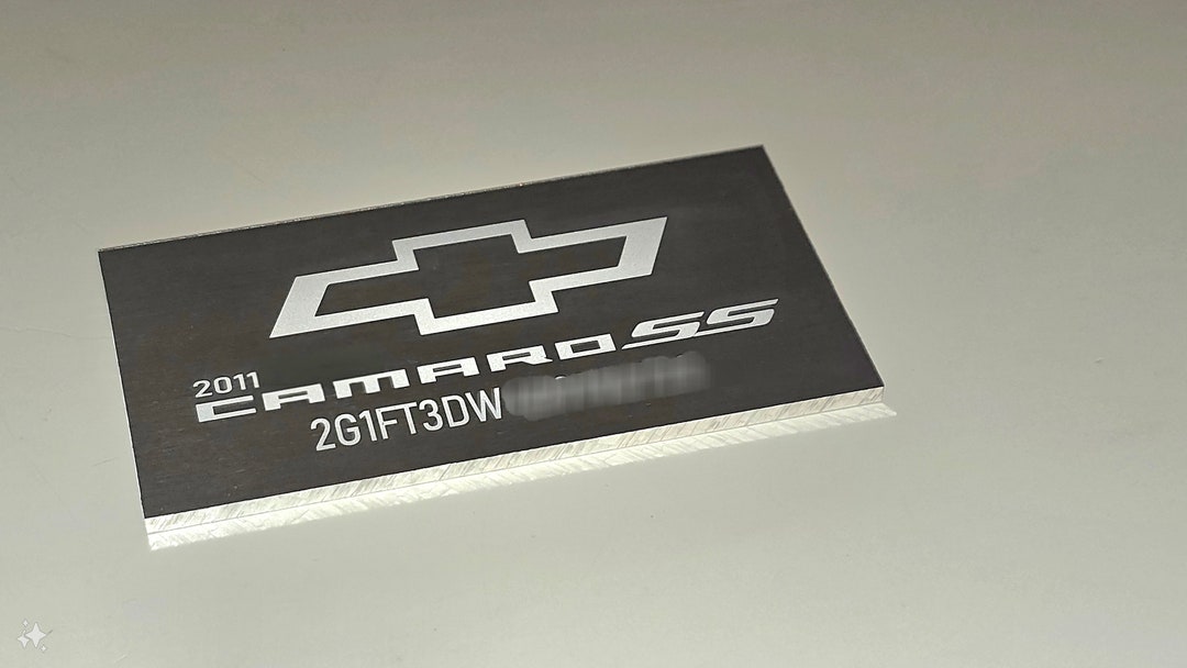 Custom Plaque Emblem Badge for Interior or Under the Hood 2 X 4 X 1/8 ...