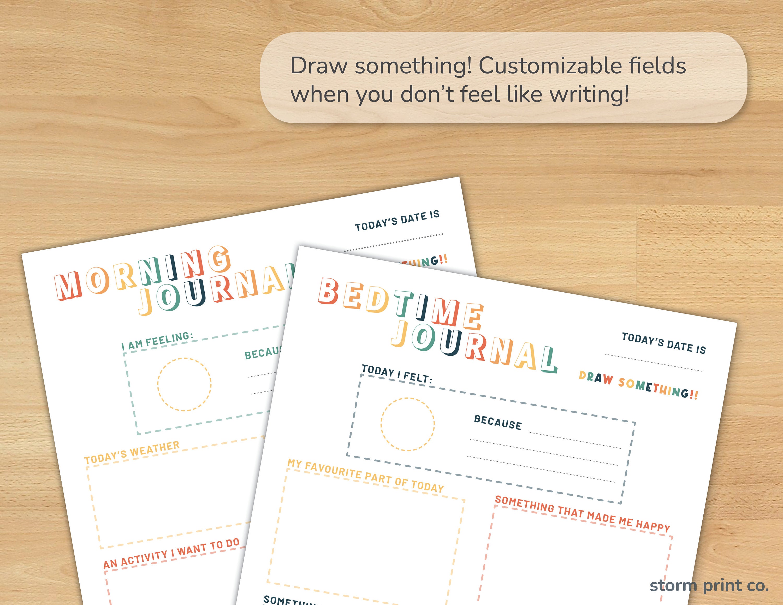 DIY Journal Pages Kids Daily Journal Printable Kids - Etsy