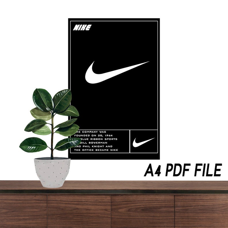 Nike Origins Printable Poster - Etsy