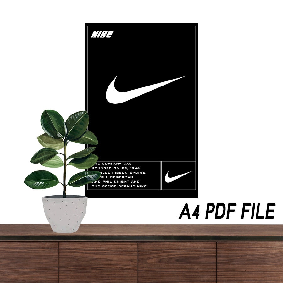 Nike Origins Printable Poster - Etsy