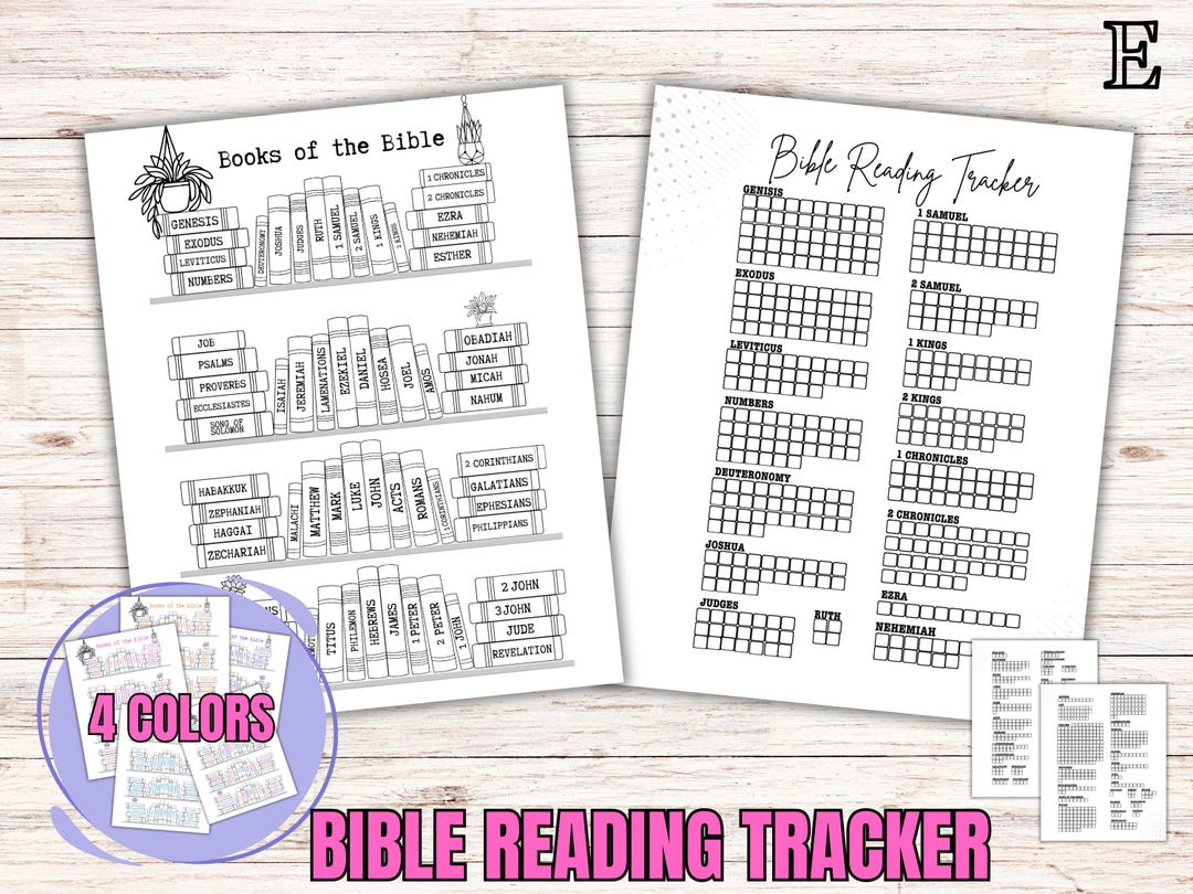 Bible Tracker Printable, Books of the Bible Tracker, Bible Study Bible ...