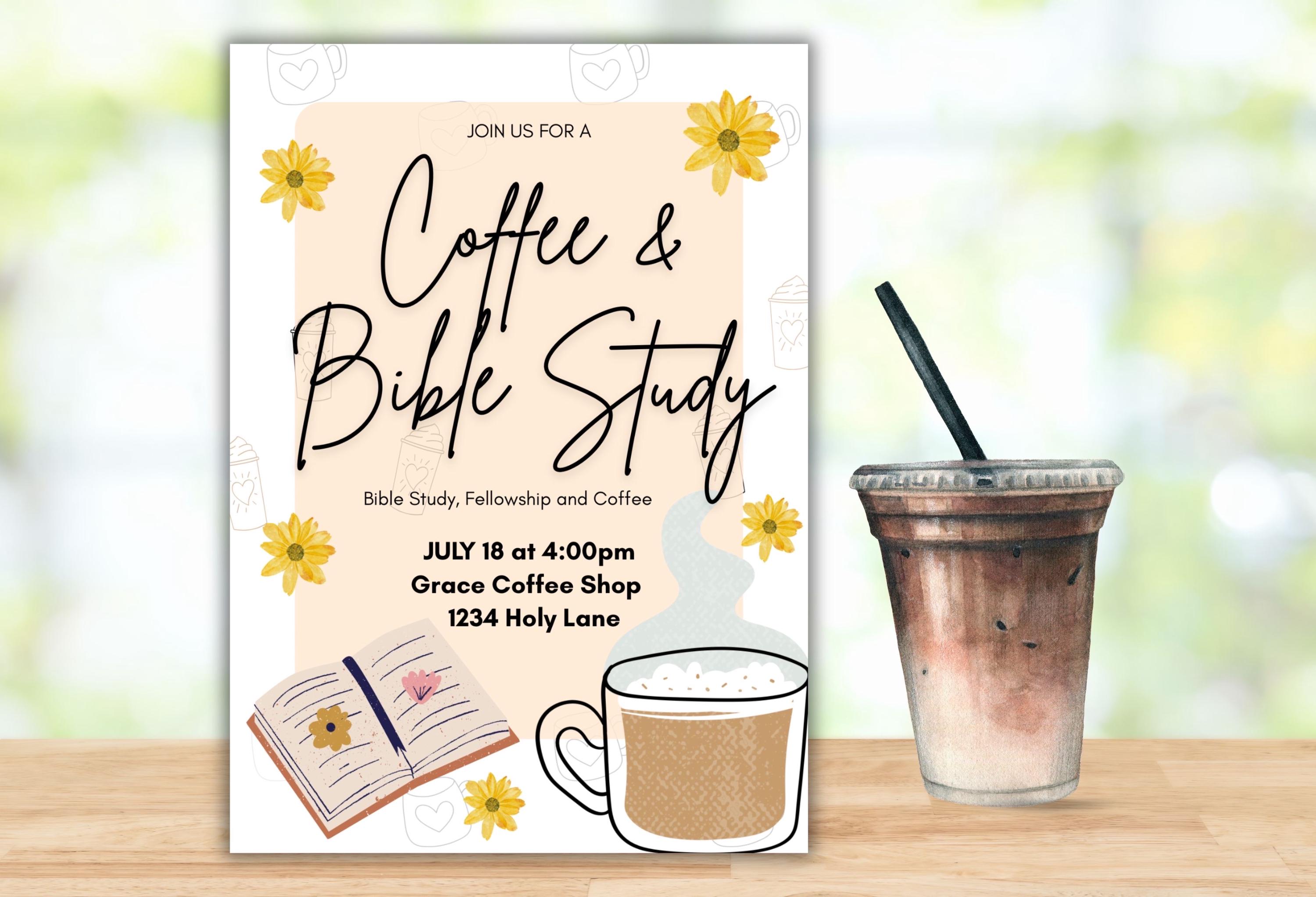 Bible Study Invitation Editable Template, Womens Bible Study Invitation ...
