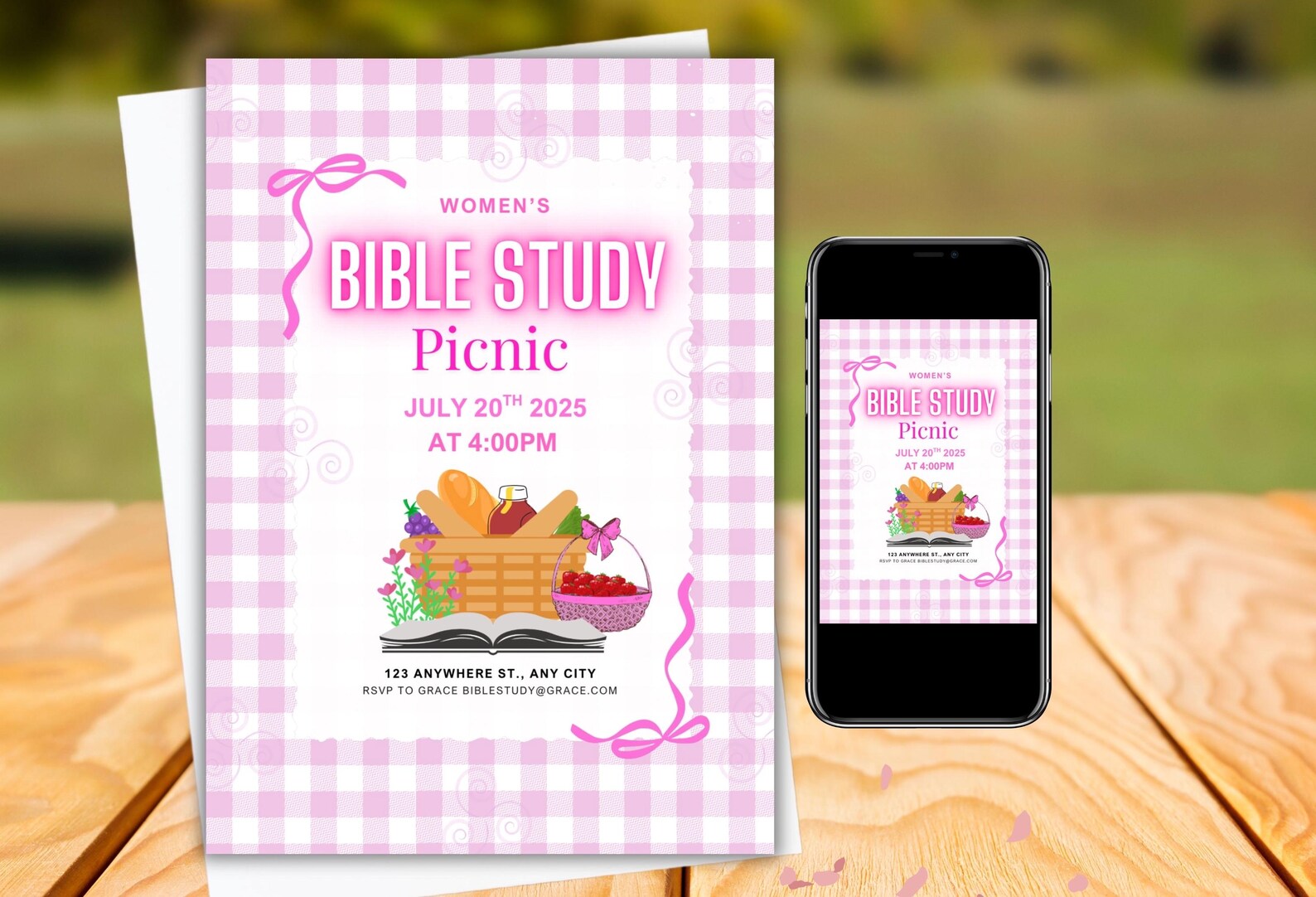Bible Study Invitation Editable Template, Women’s Bible Study ...