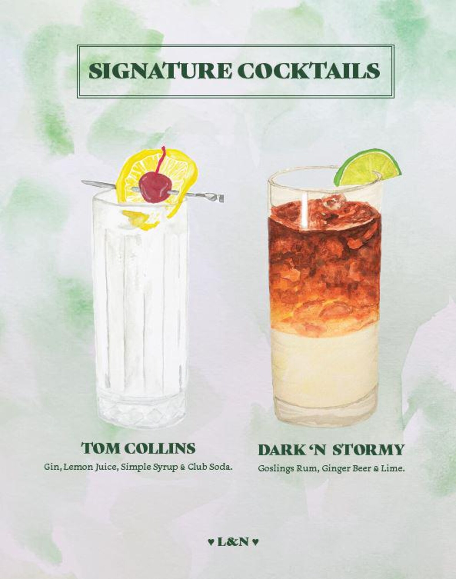 Custom Signature Cocktail Sign - Etsy Canada