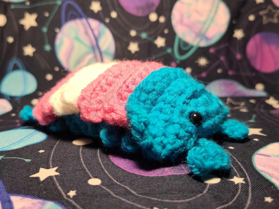 Trans Isopod Roly Poly Crocheted Plush - Etsy