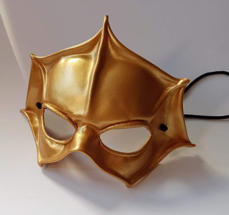 Gold Mask Mardi Gras Cosplay Masculine - Etsy
