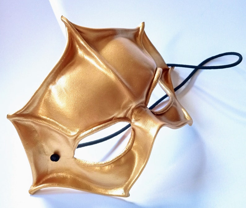 Gold Mask Mardi Gras Cosplay Masculine - Etsy