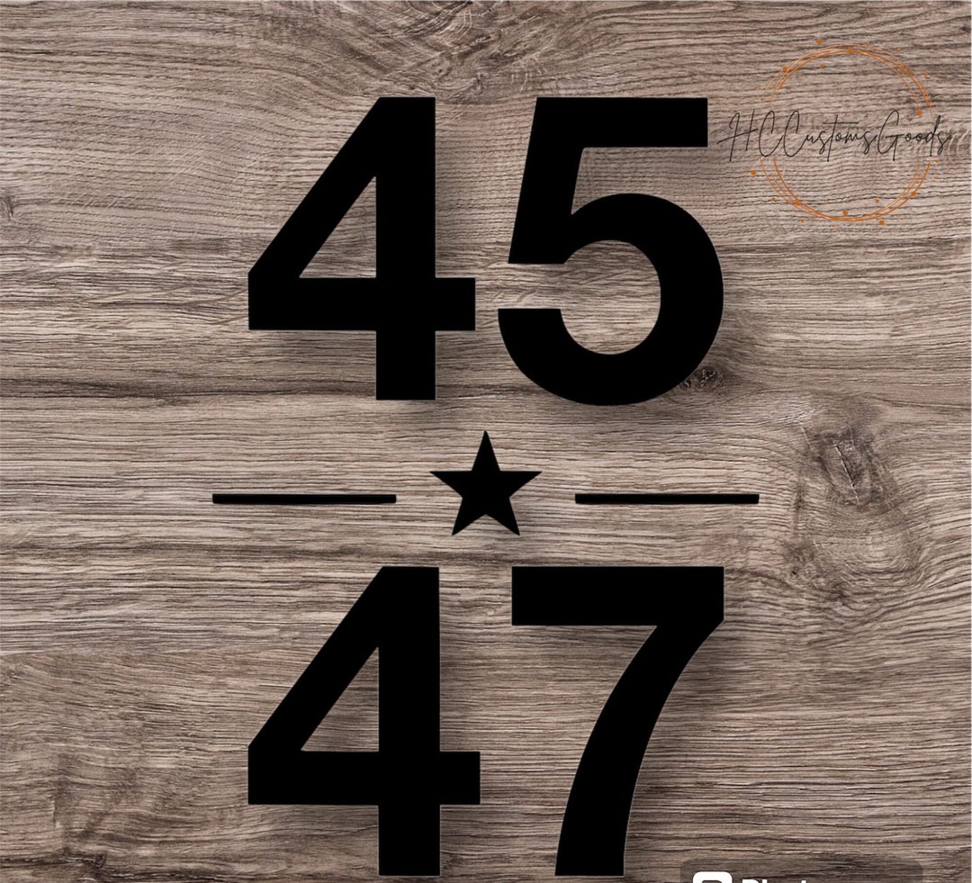 45/47 Vinyl Decal President Donald Trump Vinyl Decal Trump 2024 - Etsy