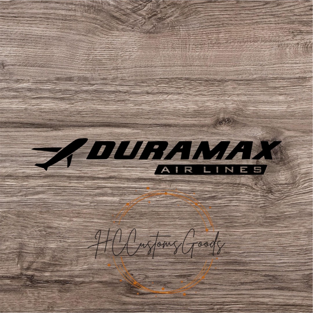 Duramax Airlines Decal | Truck Decals | Window Decals | Diesel Trucks ...