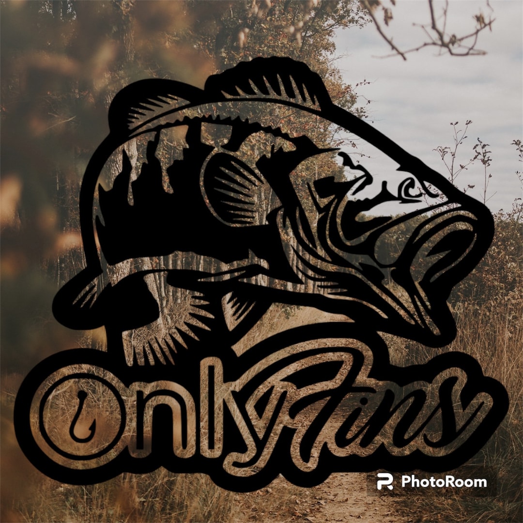 Only Fins Bass Decal | Fishing Decal | Bass Fishing | Truck Decals ...