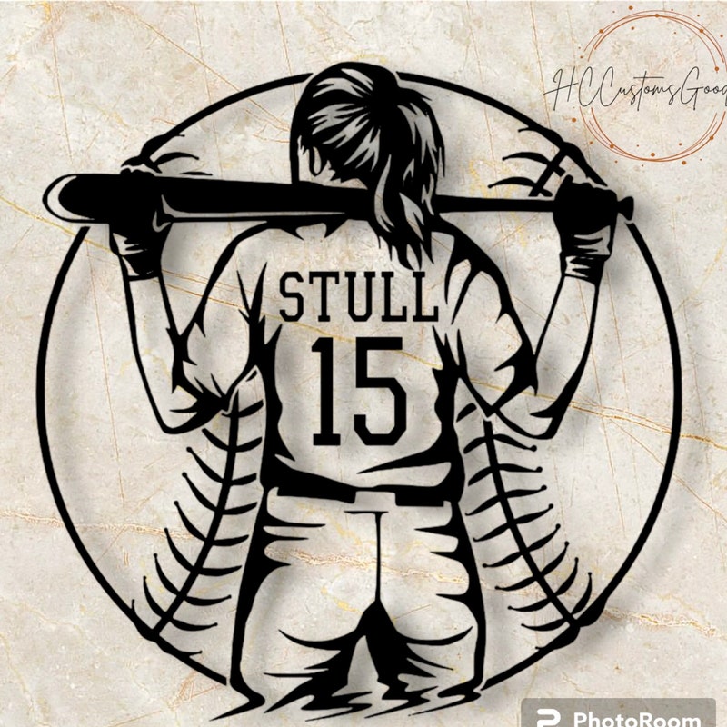 Softball Decal - Etsy