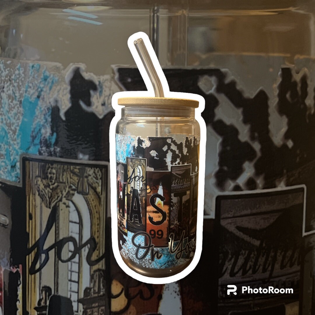 16oz “wasted on You” | Morgan Wallen | Glass Cup | Country Soda Can ...