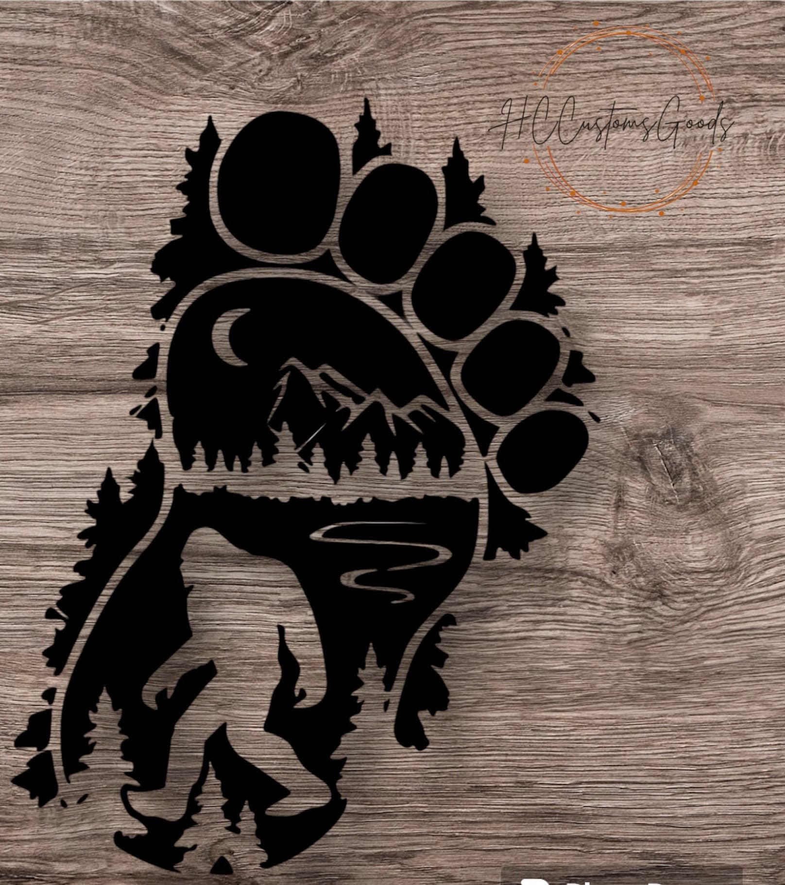 Bigfoot Foot Decal Truck Decal Sasquatch Decal Bigfoot Sticker Window ...
