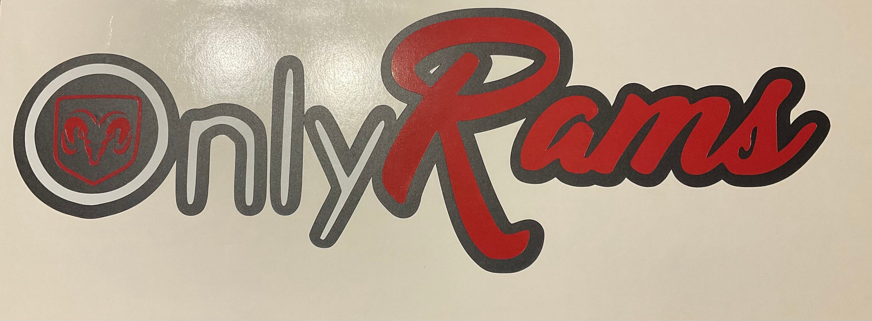 Only Rams Decal Only Rams Window Decal Truck Decal - Etsy