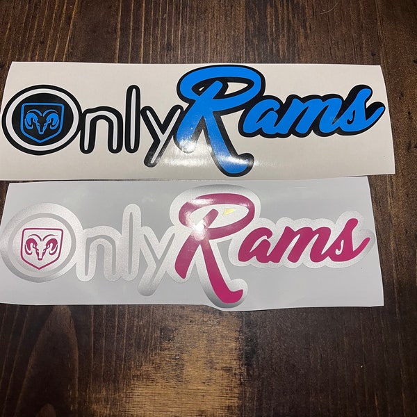 Only Rams Car Decal - Etsy