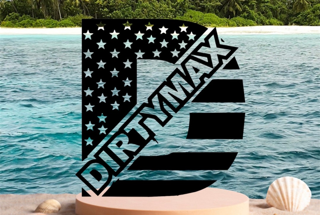 Dirtymax Flag Decal | Diesel Truck Decal | Truck Decals | Window Decals ...