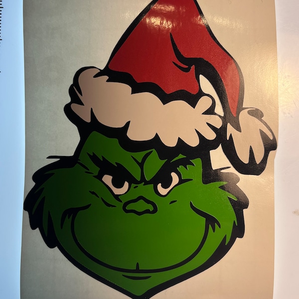 Grinch Window Decal - Etsy