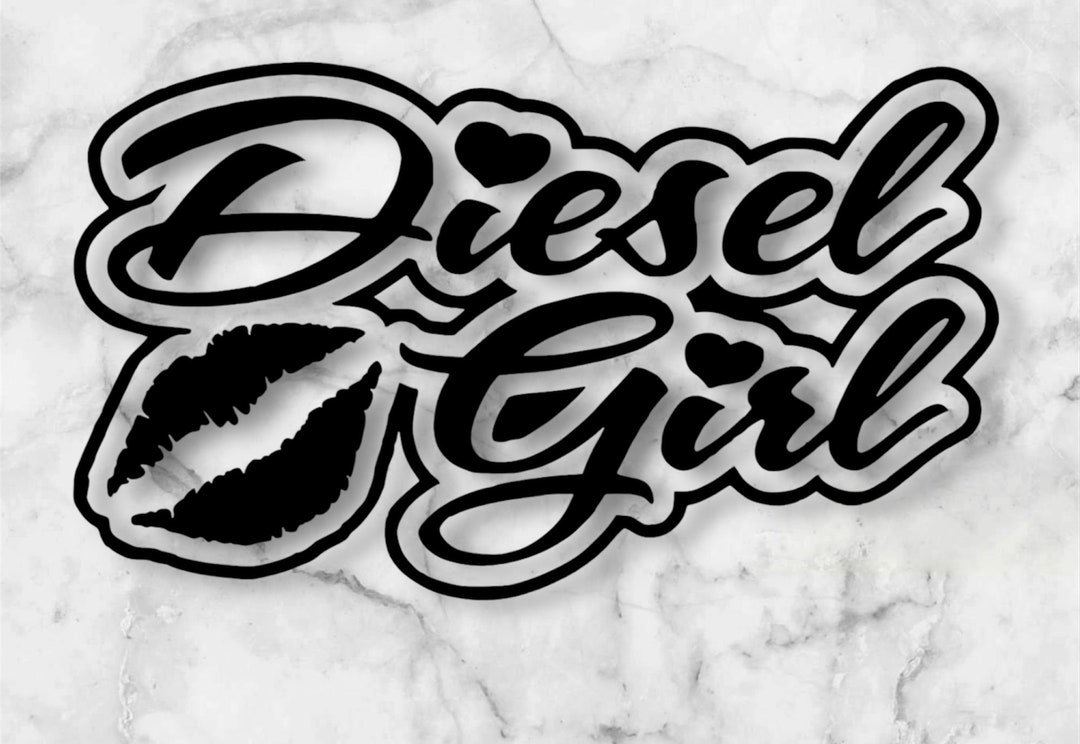 Diesel Girl Truck Decals | Window Decal | Diesel Decals | Truck Decals ...