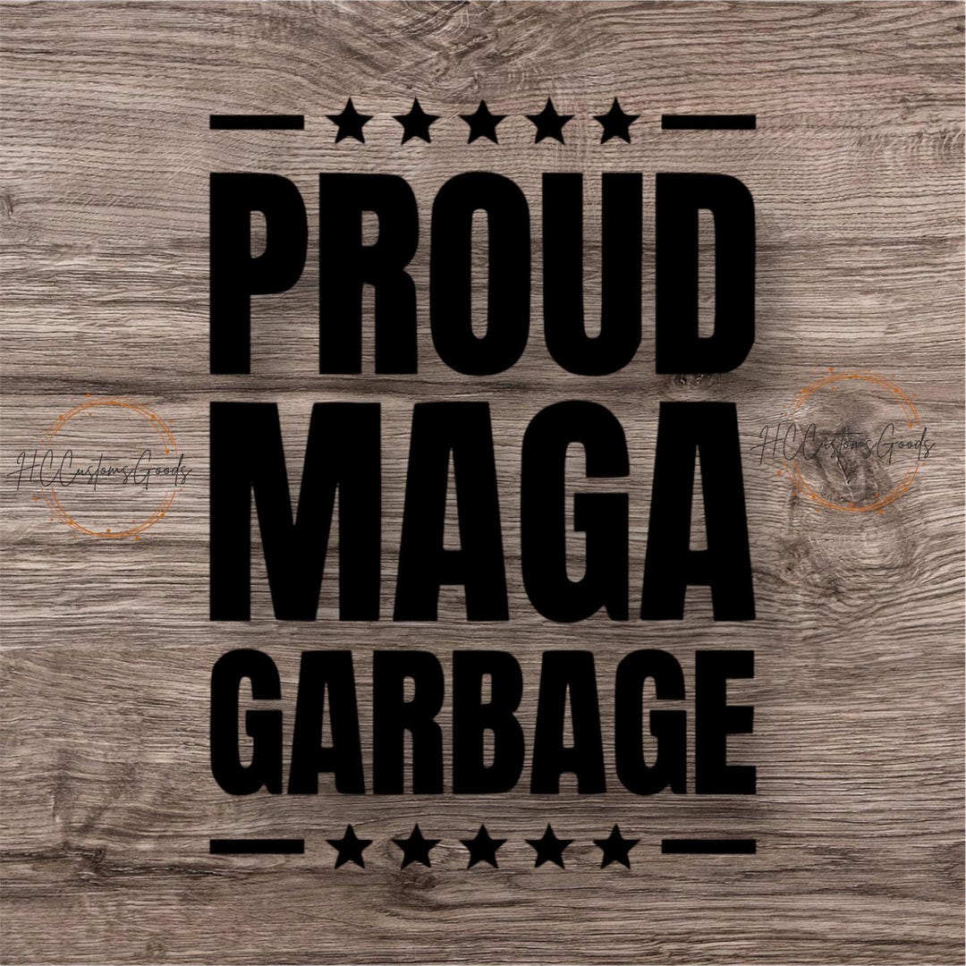 Proud Garbage Trump 2024 Vinyl Decal MAGA Vinyl Decal Trump 2024 Decal ...