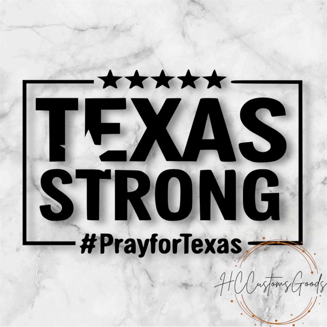 Texas Strong Vinyl Decal | Lone Star State Pride - Etsy