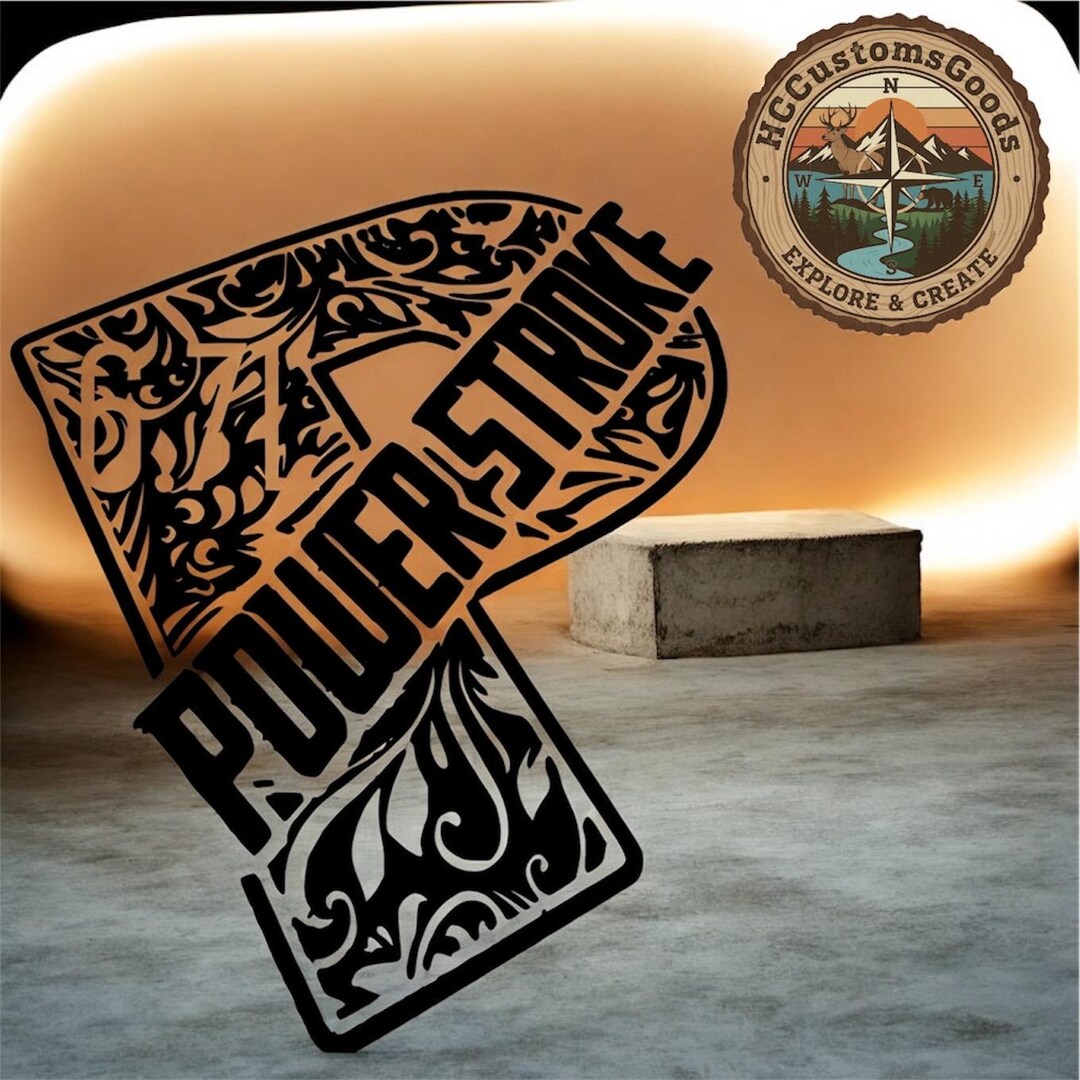 Powerstroke 6.7 Tooled Leather Vinyl Decal | Truck Window Sticker - Etsy