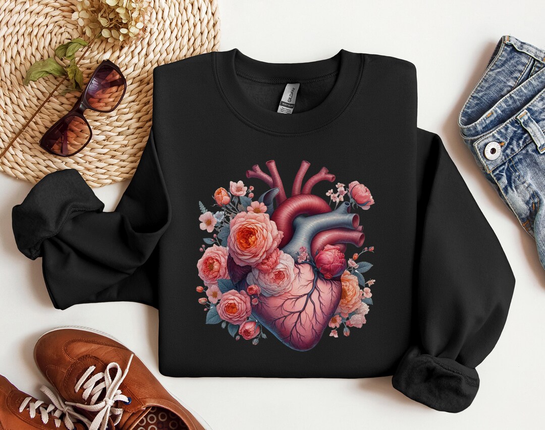 Heart Anatomy Sweater, Nurse Sweater, Anatomy Sweater, Cardiac Nurse ...