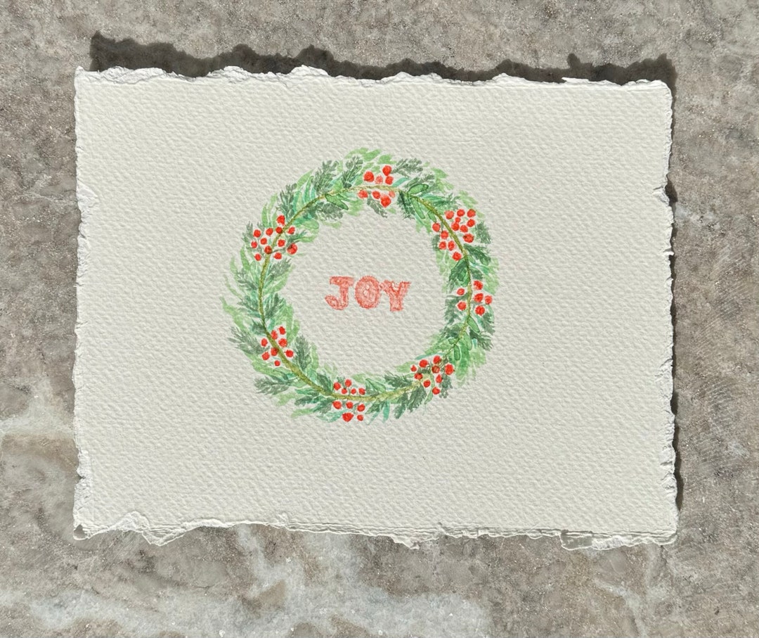 Hand-painted Watercolor Christmas Cards - Etsy