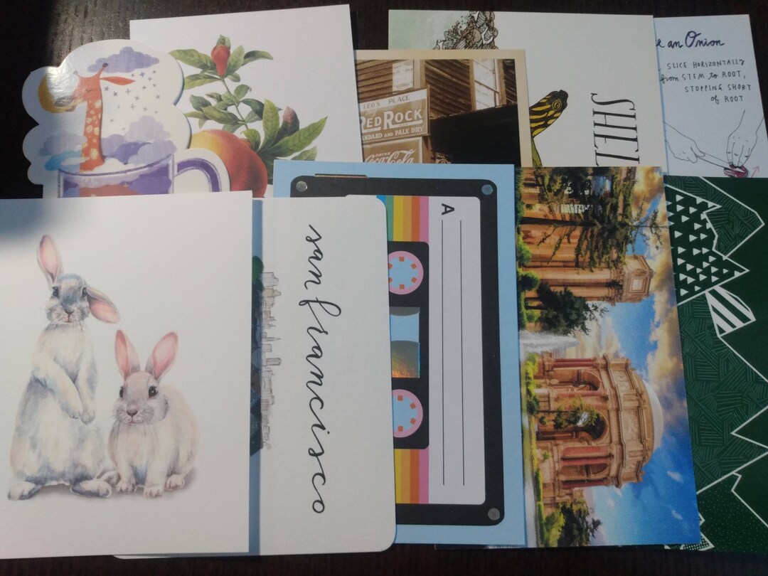 Bulk Postcrossing Starter Kit - 50 Random Blank Unstamped Postcards ...