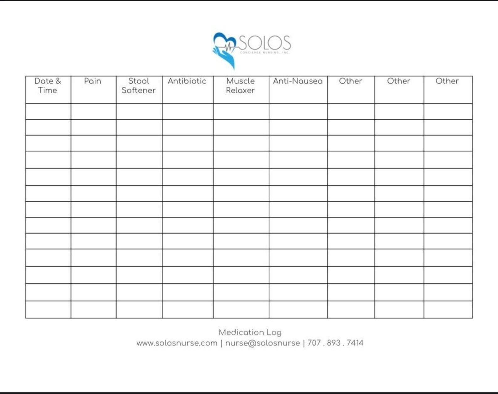 Medication Log - Etsy