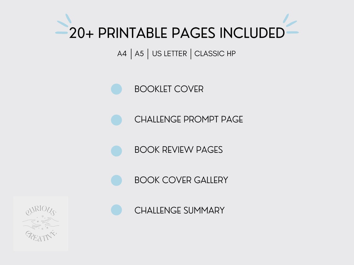 Reading Challenge Printable | Reading Tracker | Book Tracker | Book ...