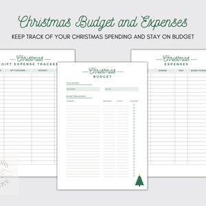 Christmas Planner Printable, Holiday Planner, Christmas Gift List, Xmas ...