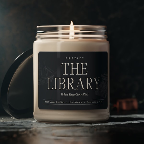 Library Candle - Etsy