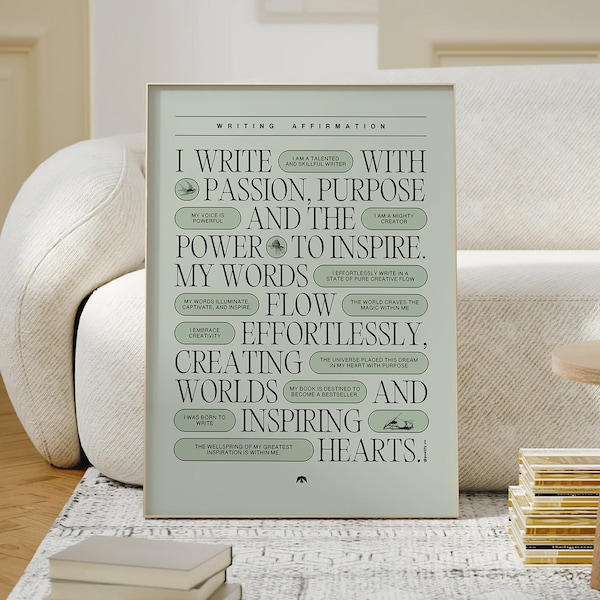 Writing Poster - Etsy