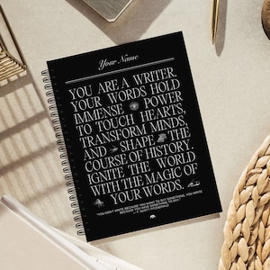 Personalized Writer's Notebook: Motivational Journal, Author Gift ...
