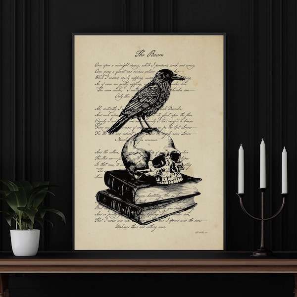 Crow Art Print Etsy
