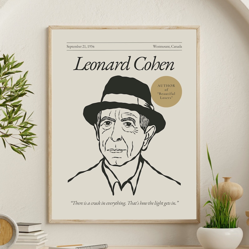 Leonard Cohen - Etsy