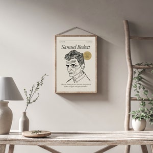 Samuel Beckett Poster (authors Series), Writer Aesthetic Wall Art ...