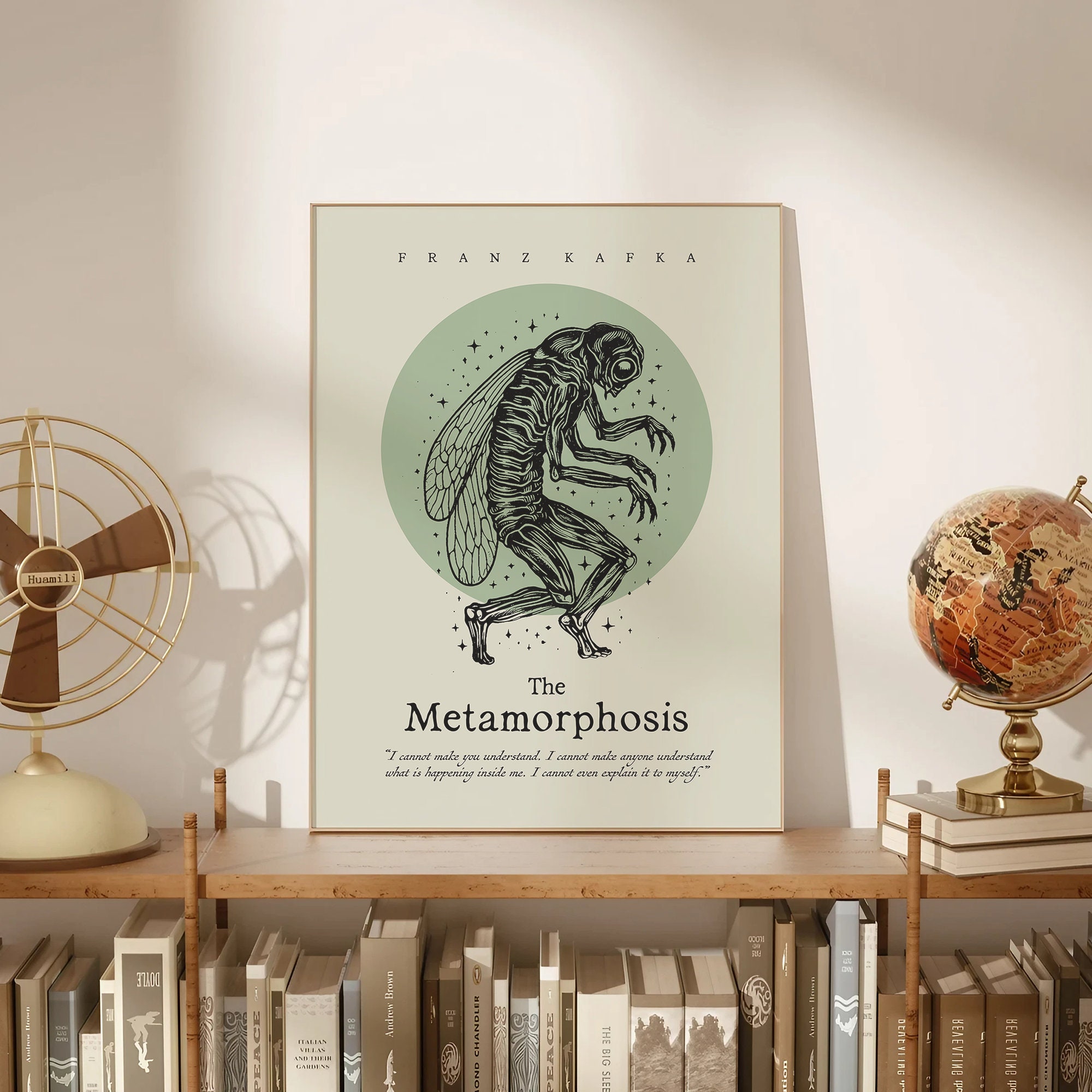 Franz Kafka the Metamorphosis Vintage Poster, Vintage Book Cover ...