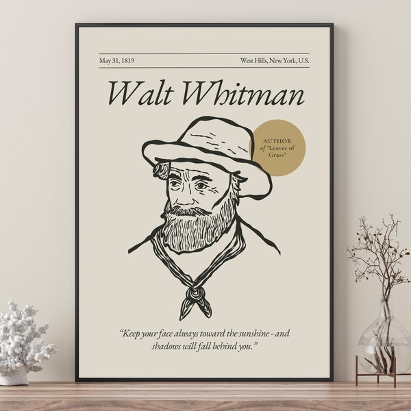 Walt Whitman - Etsy
