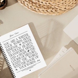 Personalized Writer's Notebook: Motivational Journal, Author Gift ...