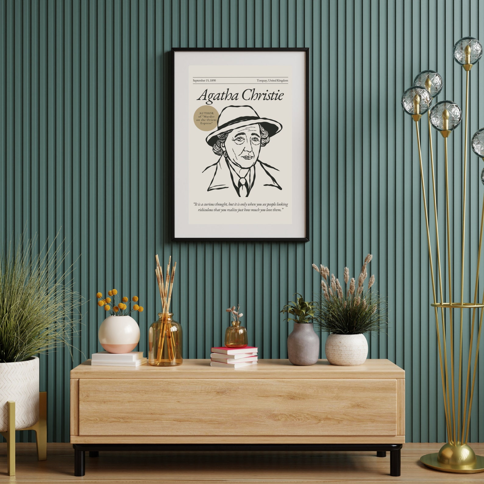 Agatha Christie Poster authors Series Author Wall Art - Etsy
