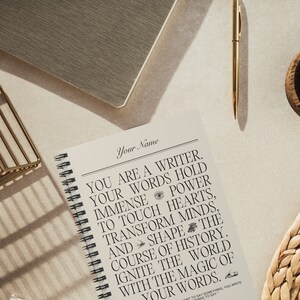 Personalized Writer's Notebook: Motivational Journal, Author Gift ...