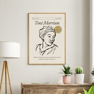 Toni Morrison Art Print: Literary Wall Art for Book Lovers - Etsy