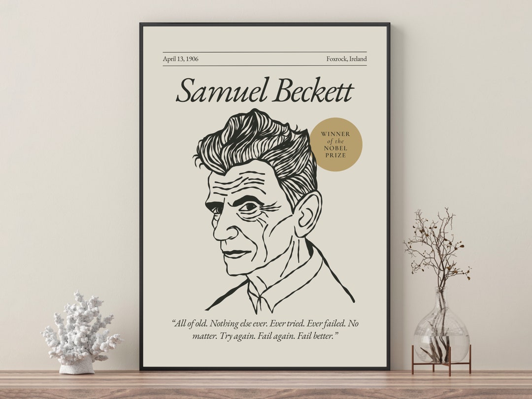 Samuel Beckett Poster (authors Series), Writer Aesthetic Wall Art ...