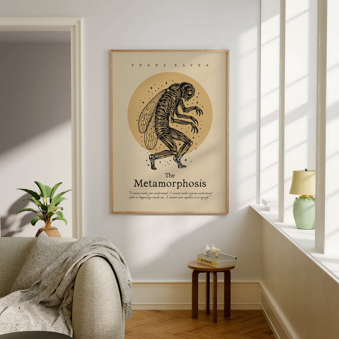 Franz Kafka the Metamorphosis Vintage Poster, Vintage Book Cover ...