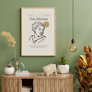 Toni Morrison Art Print: Literary Wall Art for Book Lovers - Etsy