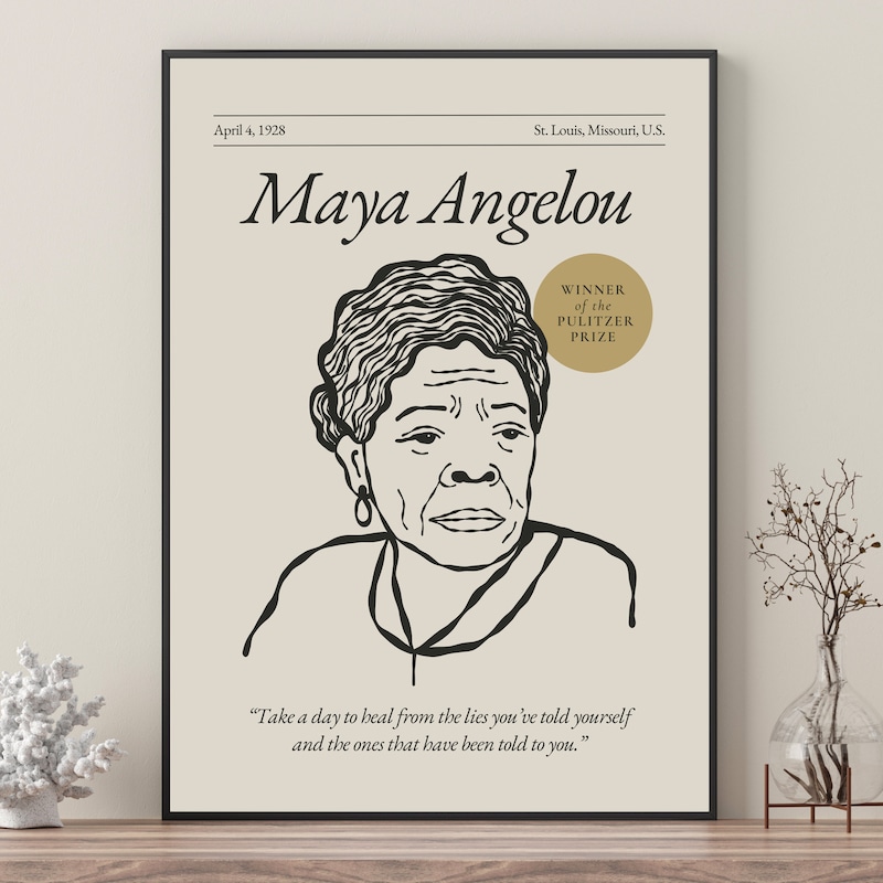 Maya Angelou Art - Etsy
