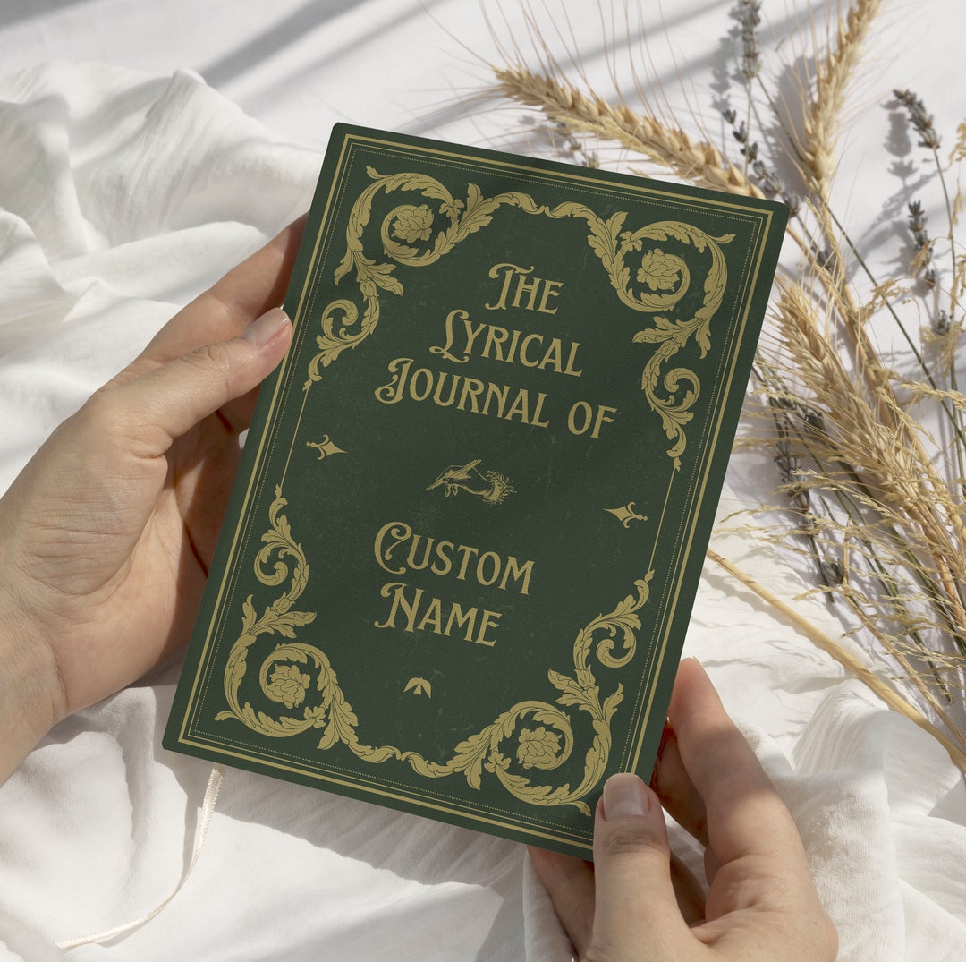 Personalized Vintage Songwriting Journal Gift for Songwriter Custom ...