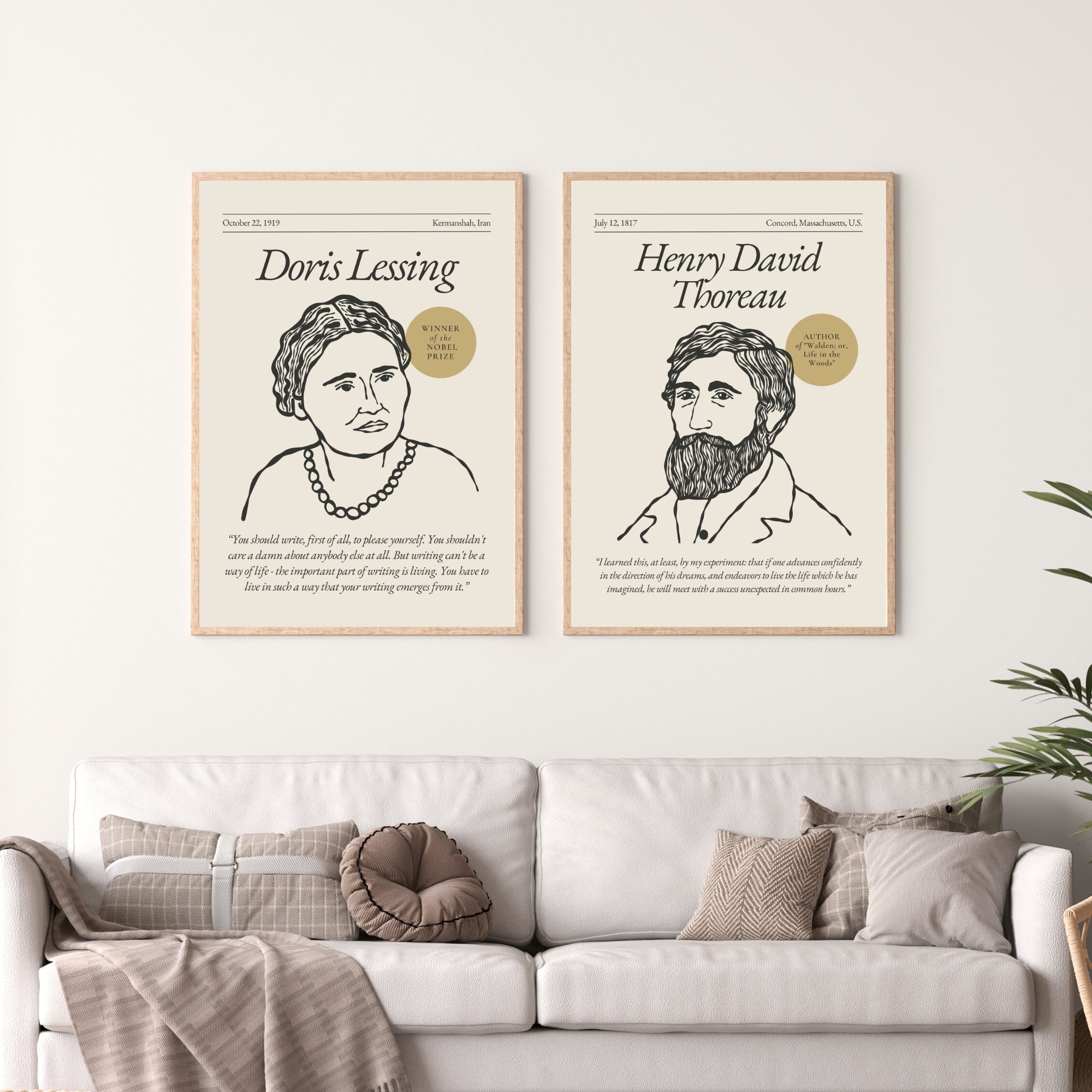 Doris Lessing Poster Autoren Serie Schriftsteller - Etsy.de