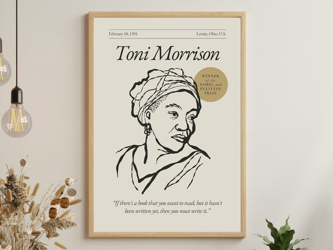 Toni Morrison Art Print: Literary Wall Art for Book Lovers - Etsy